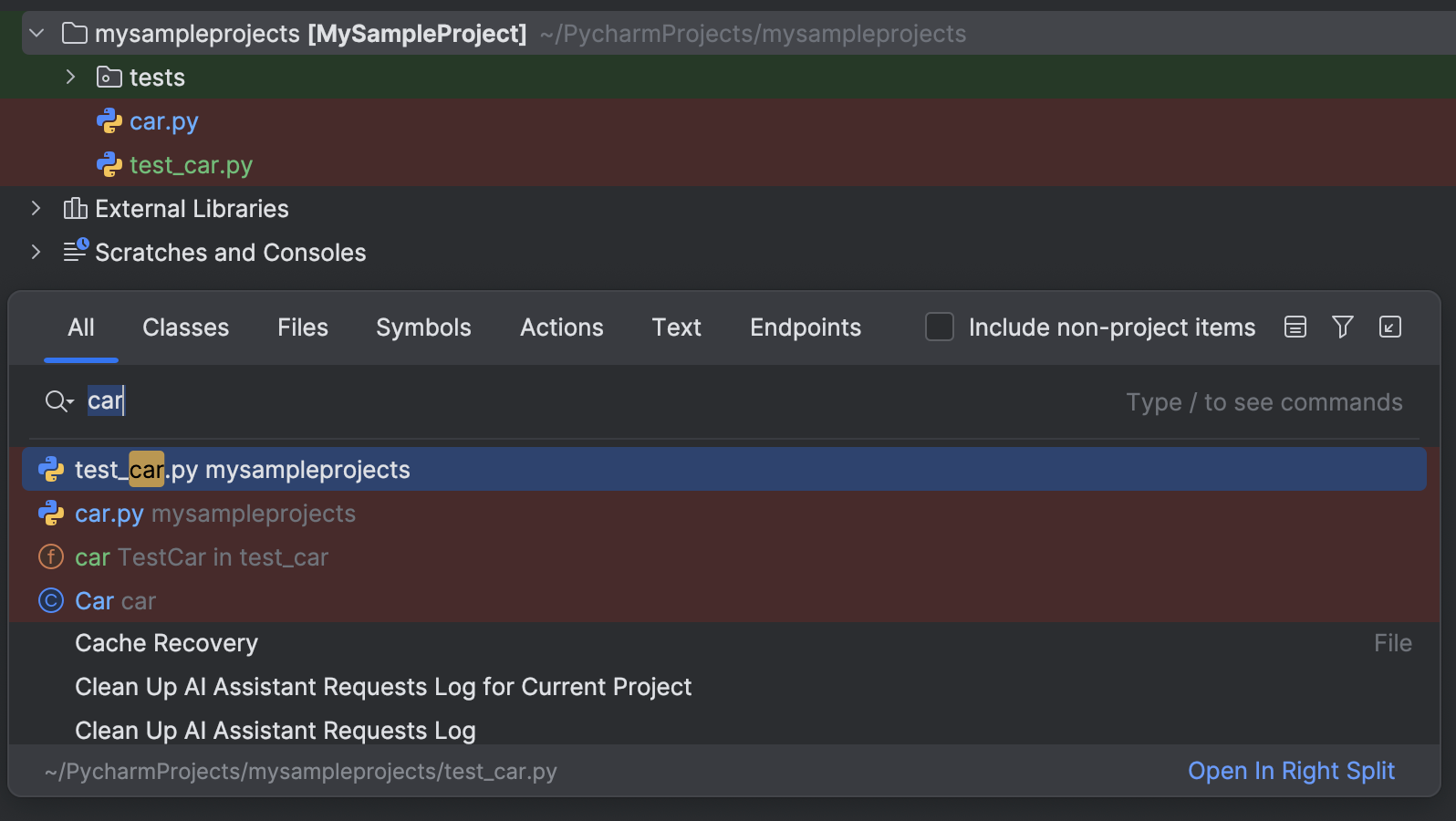 Project tool window | PyCharm Documentation