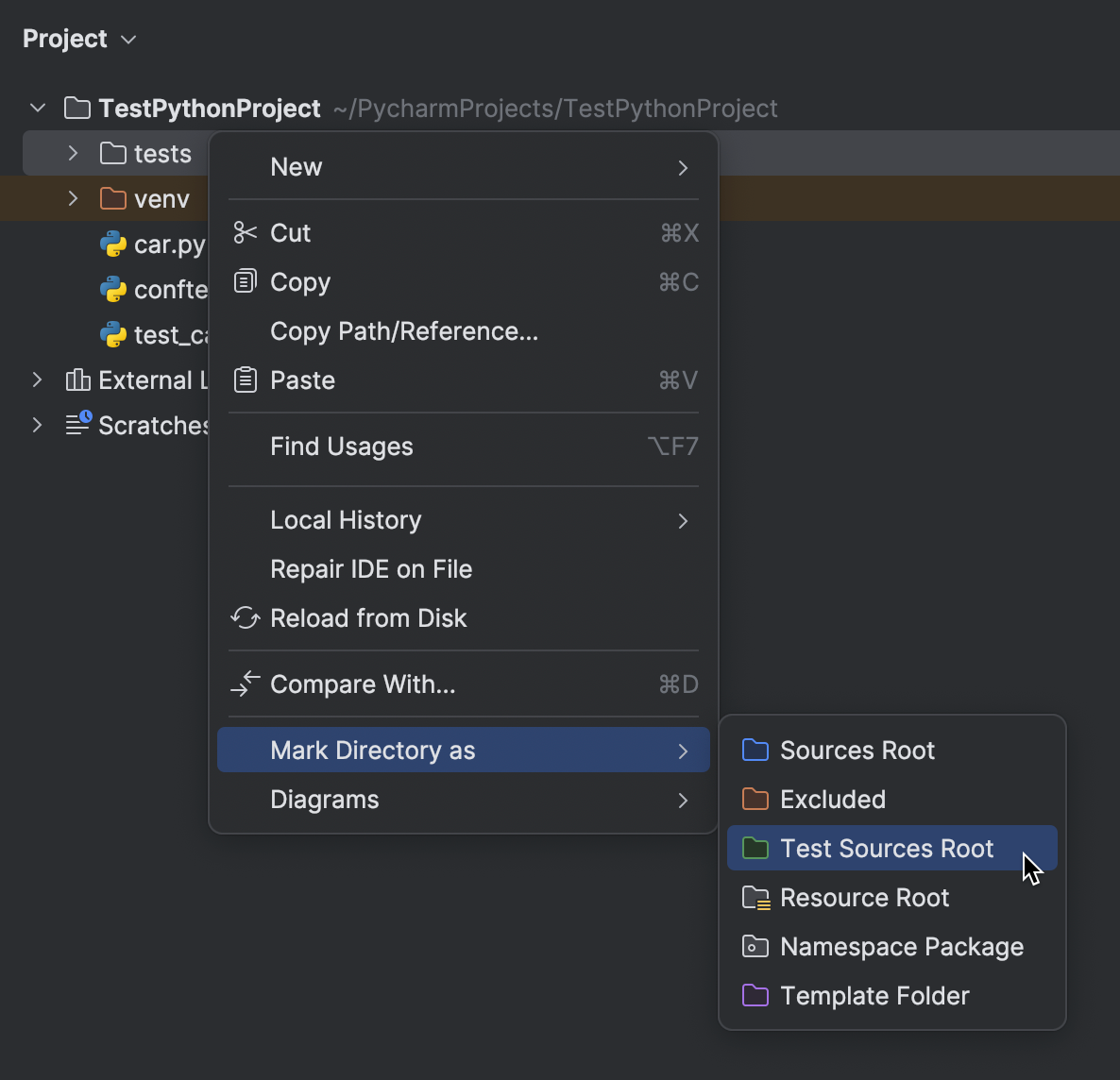 Prepare for testing | PyCharm Documentation