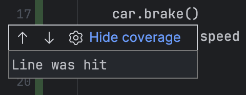 Viewing code coverage results | PyCharm Documentation