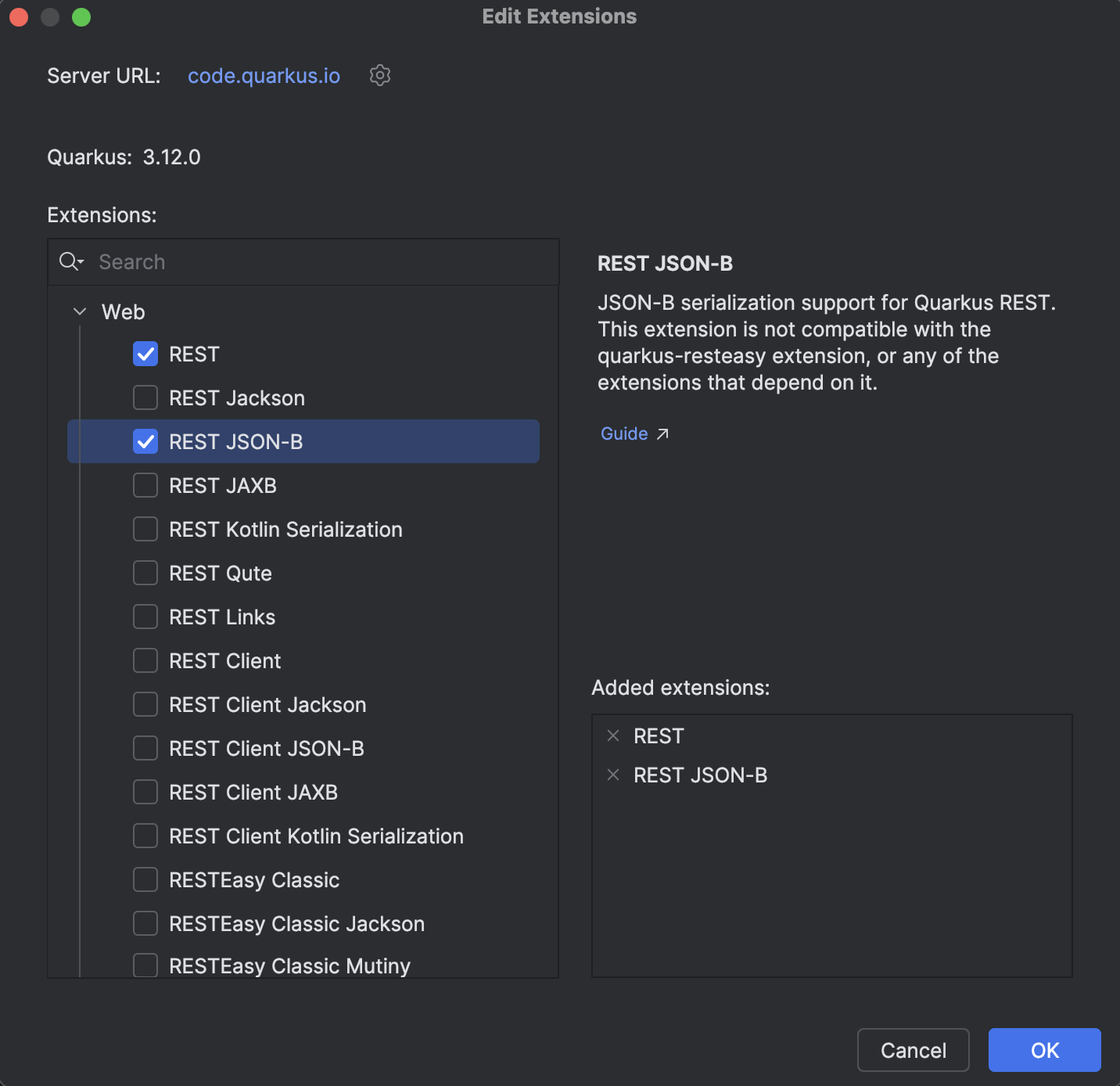Quarkus | IntelliJ IDEA Documentation