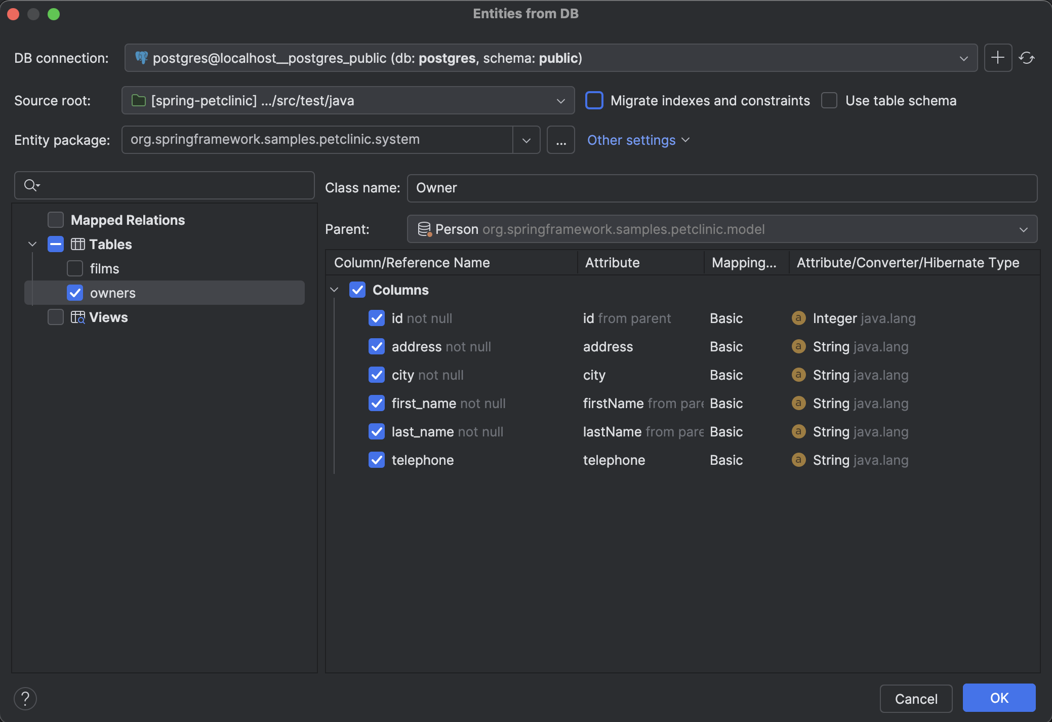 Reverse Engineering | IntelliJ IDEA Documentation