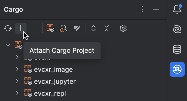 Attaching Cargo projects | RustRover Documentation