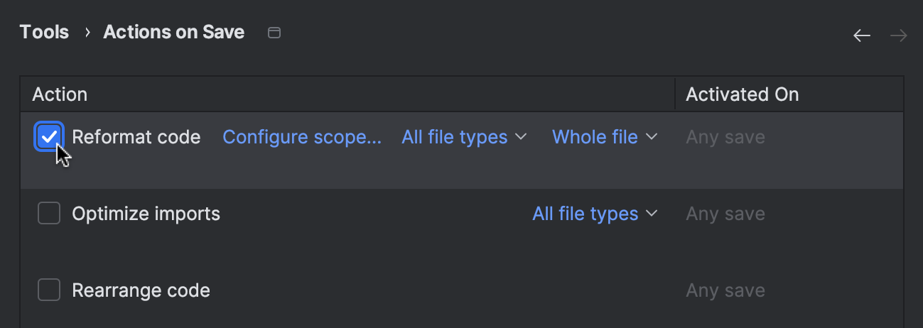 Rustfmt | RustRover Documentation