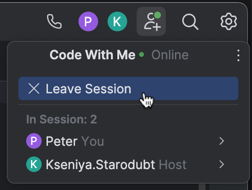 Getting started with Code With Me | RustRover Documentation