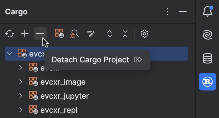 Attaching Cargo projects | RustRover Documentation