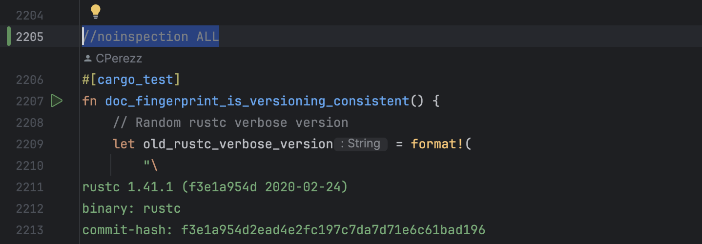 Disable and suppress inspections | RustRover Documentation