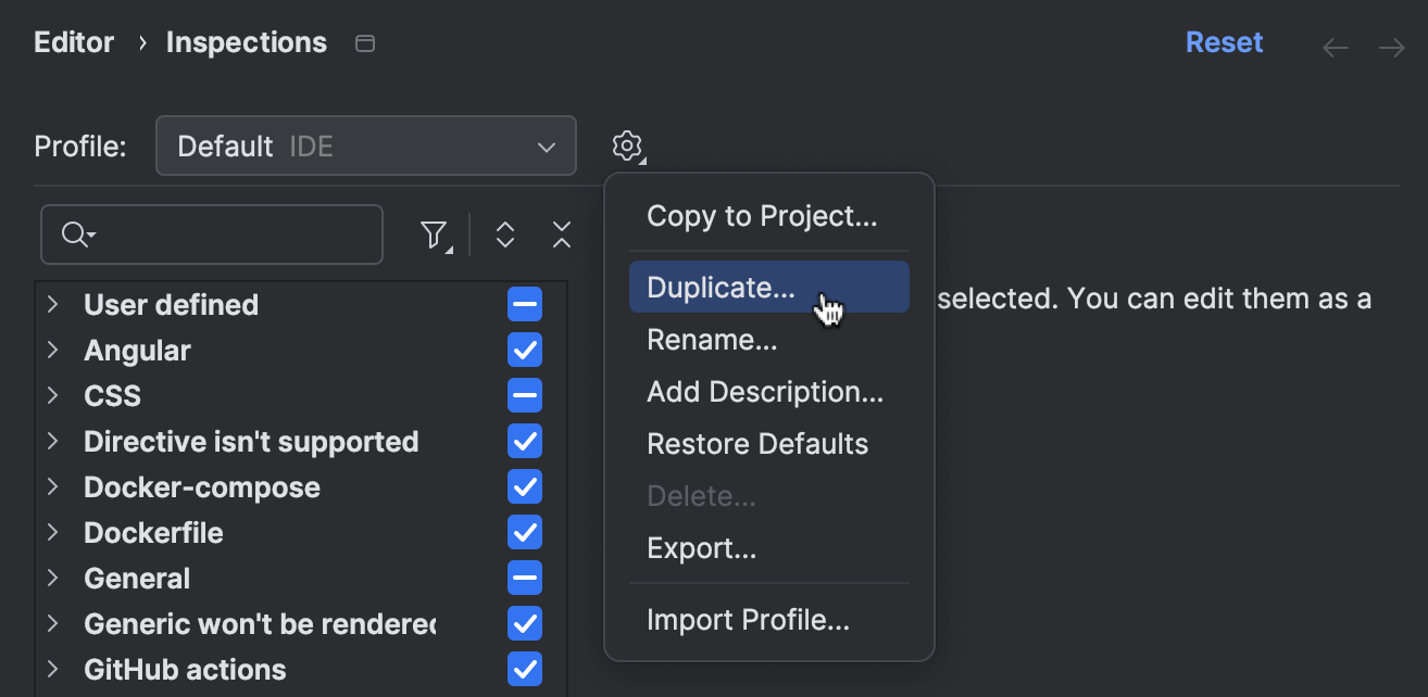 Inspection profiles | RustRover Documentation