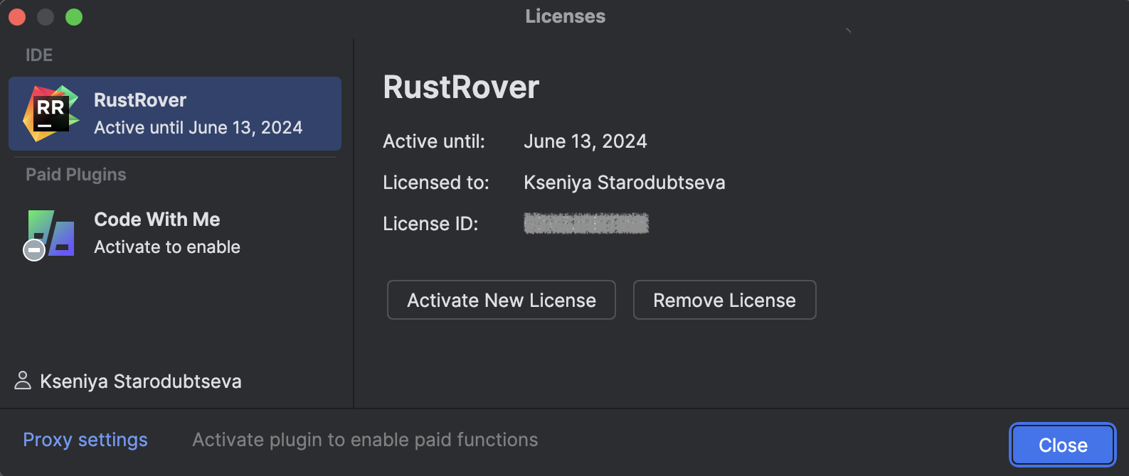Register RustRover | RustRover Documentation