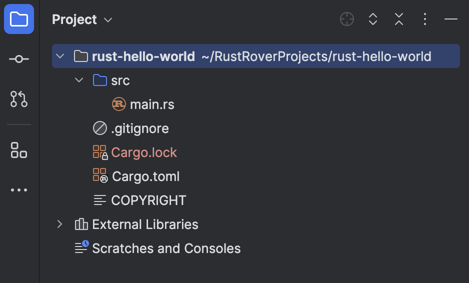 Project tool window | RustRover Documentation