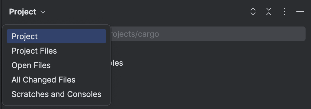 Project tool window | RustRover Documentation