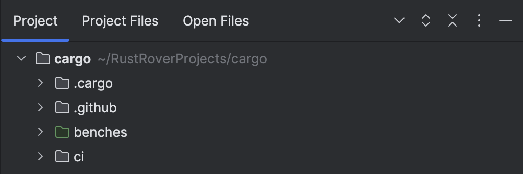 Project tool window | RustRover Documentation