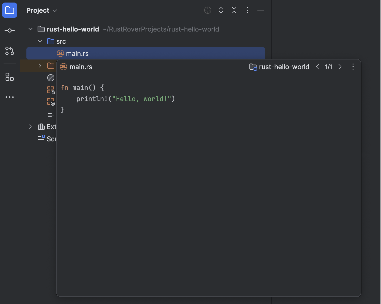 Project tool window | RustRover Documentation
