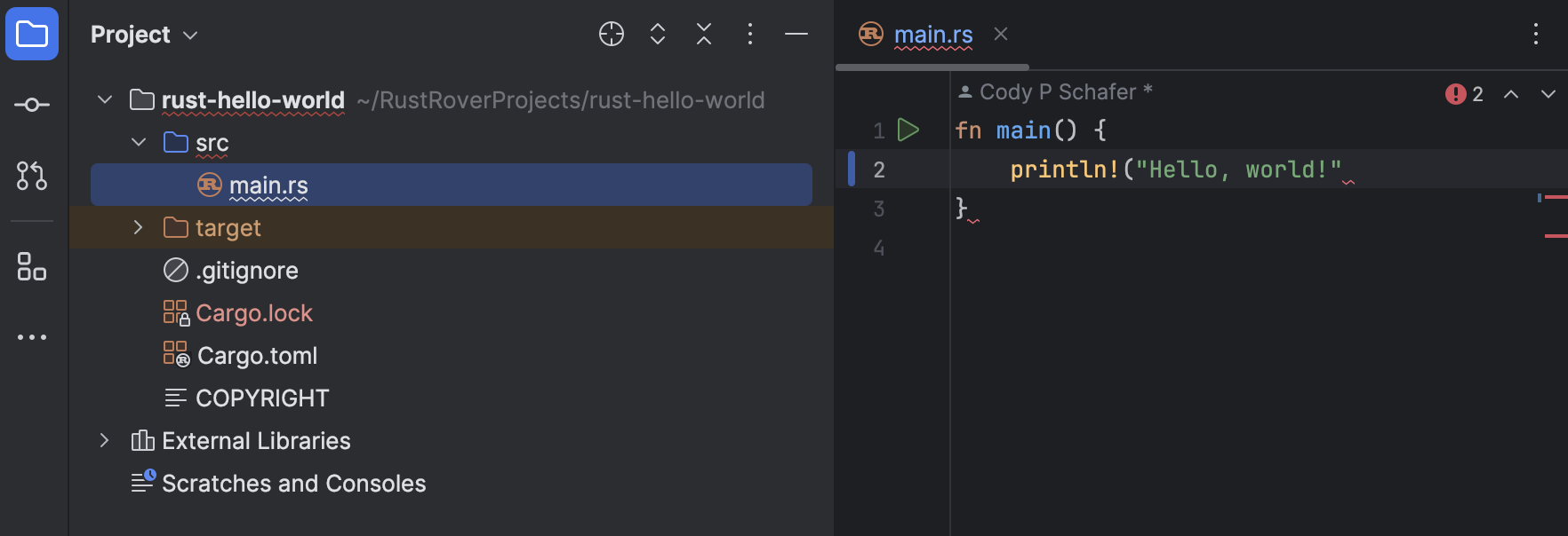 Project tool window | RustRover Documentation