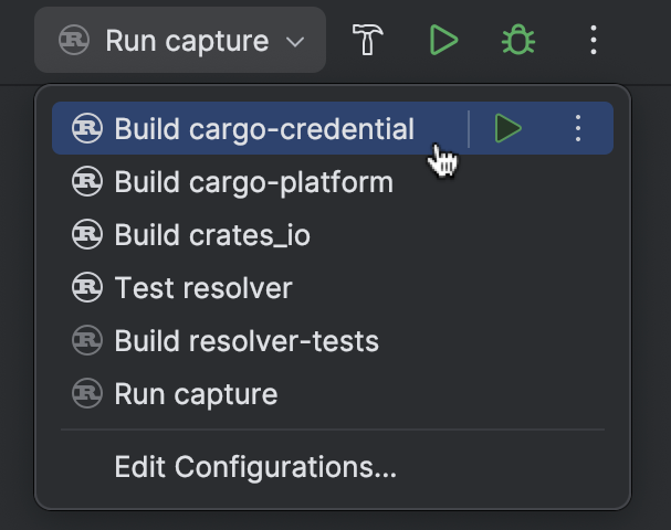 Run Debug Configurations Rustrover Documentation