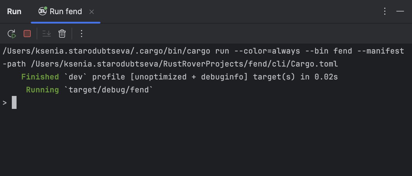 Building and running | RustRover Documentation