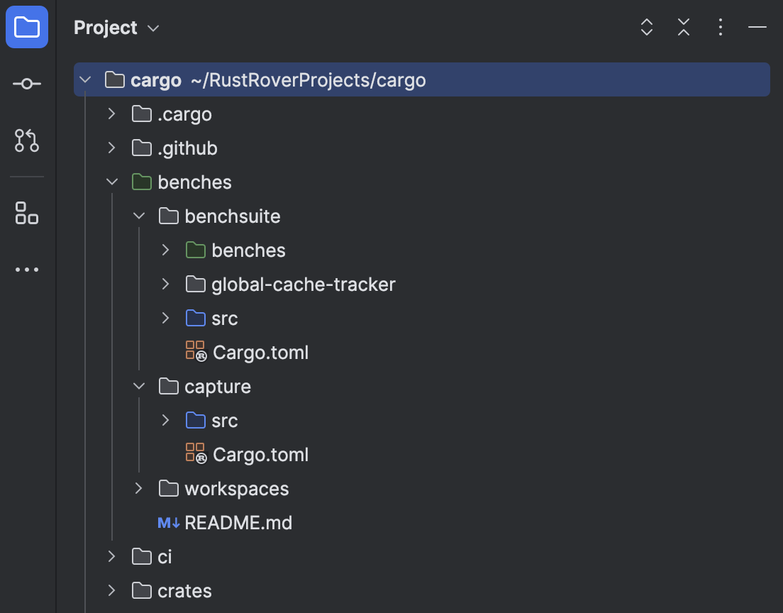 Project tool window | RustRover Documentation