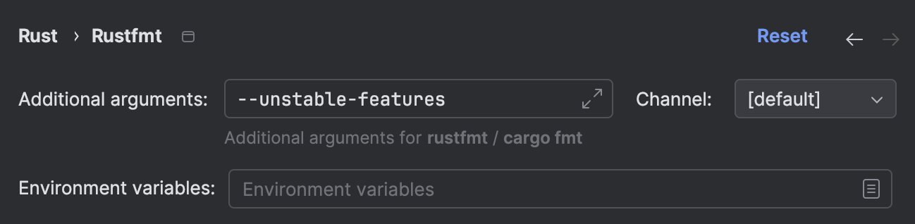 Rustfmt | RustRover Documentation