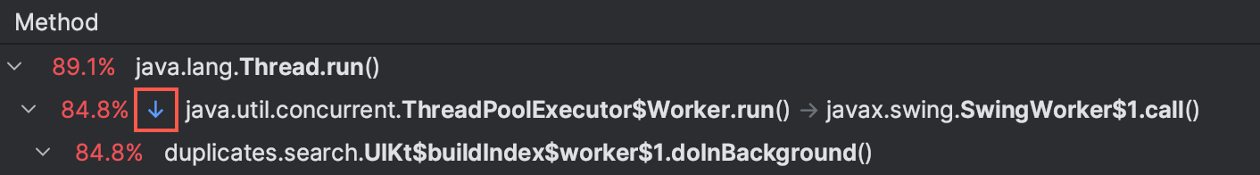 Read the profiler snapshot | IntelliJ IDEA Documentation