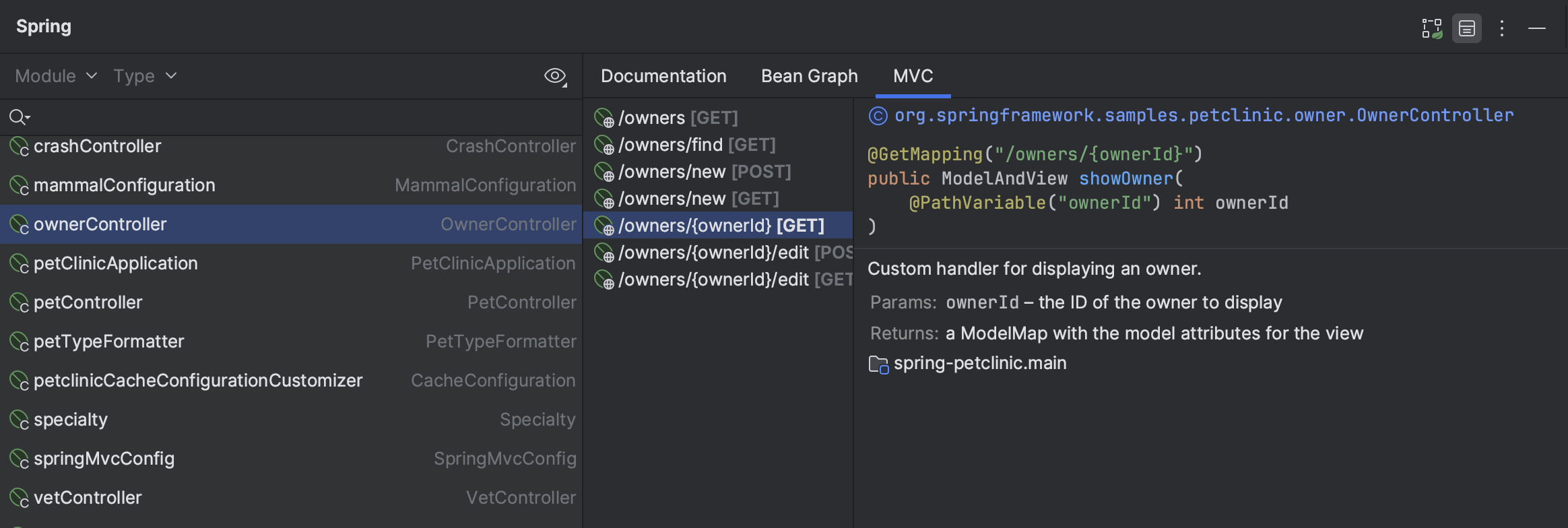Spring tool window | IntelliJ IDEA Documentation