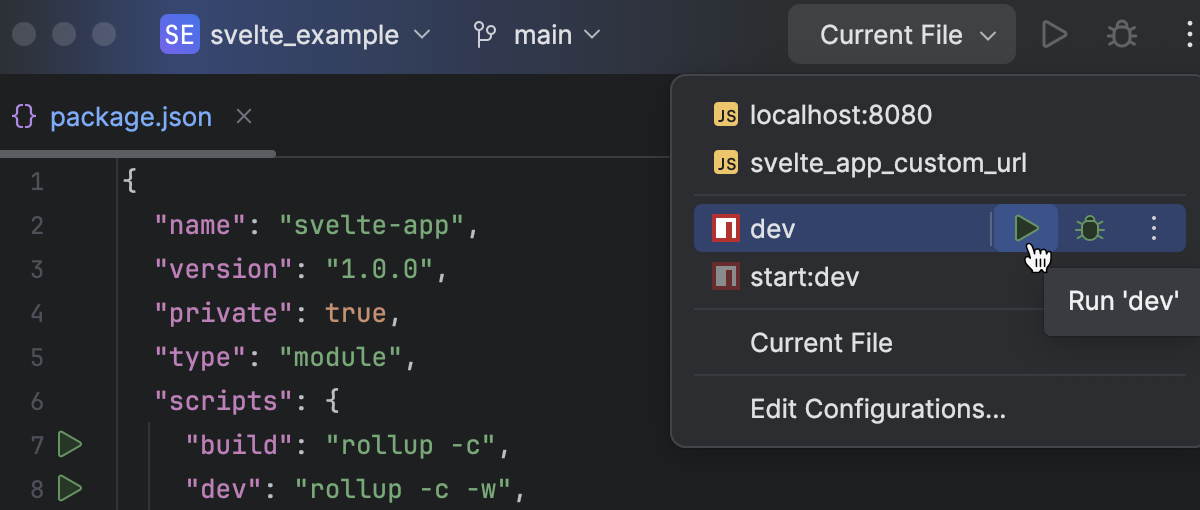 Svelte | WebStorm Documentation