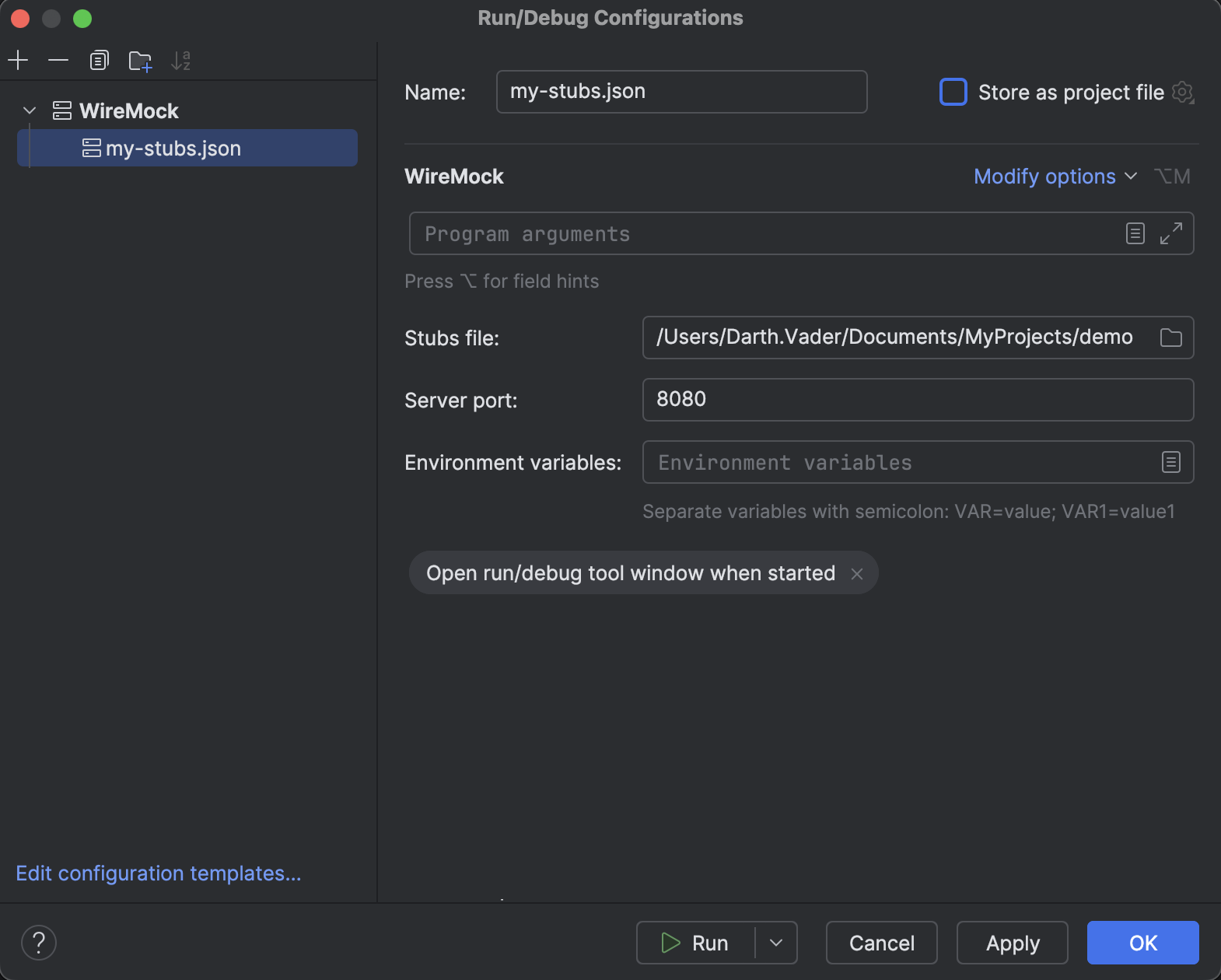 WireMock | IntelliJ IDEA Documentation