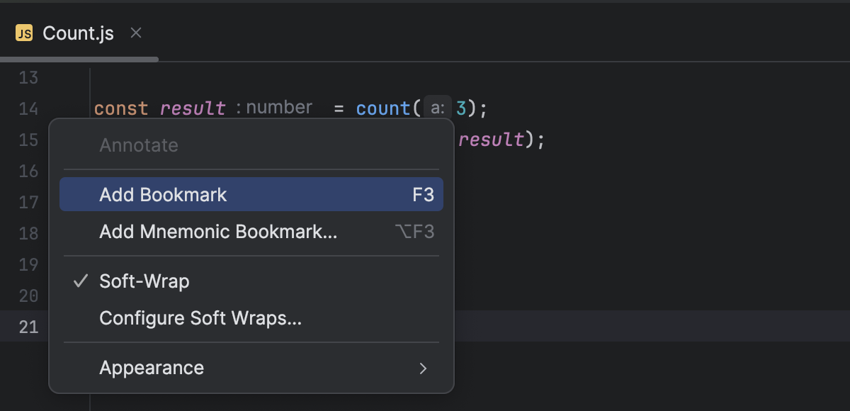 Editor gutter | WebStorm Documentation