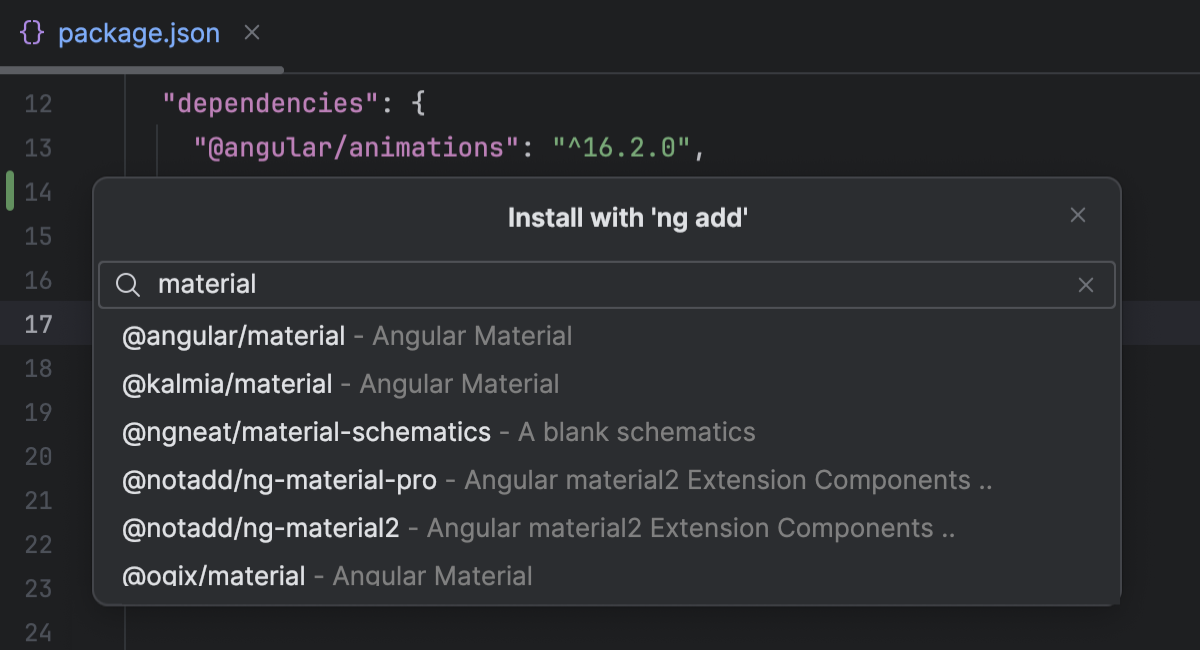 Angular | PyCharm Documentation