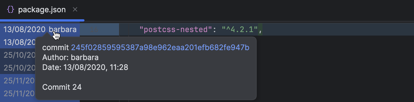 Investigate changes in Git repository | WebStorm Documentation