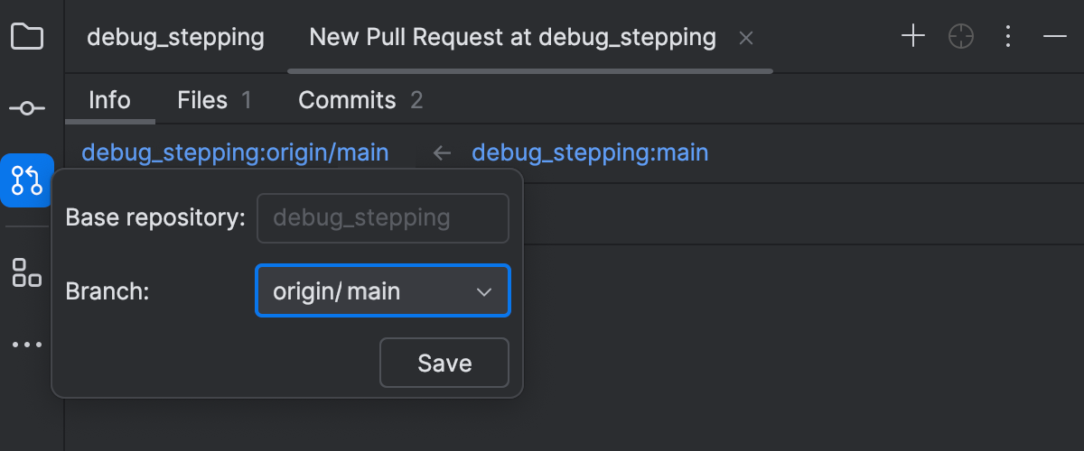 Work with GitHub pull requests | WebStorm Documentation