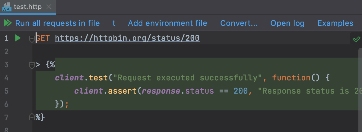HTTP Client | WebStorm Documentation