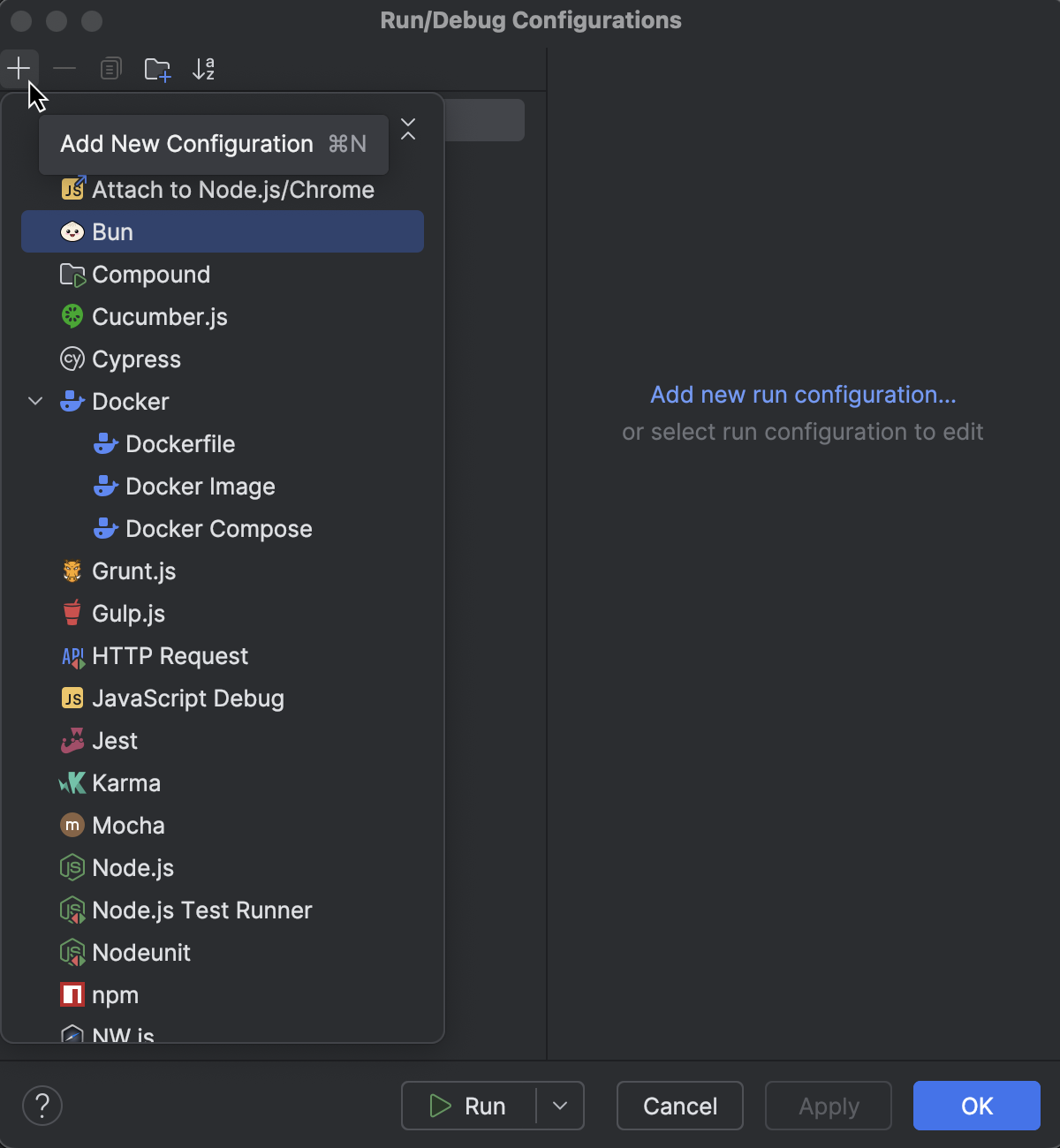 Bun | WebStorm Documentation