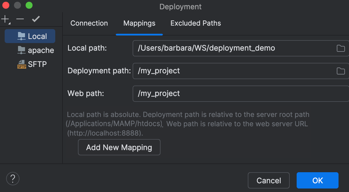 Create a local server configuration | WebStorm Documentation