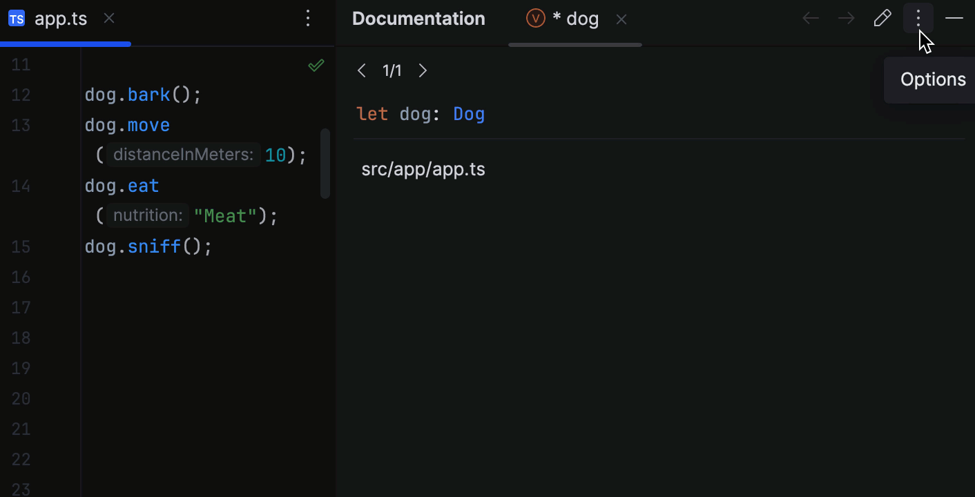 Viewing Inline Documentation | WebStorm Documentation