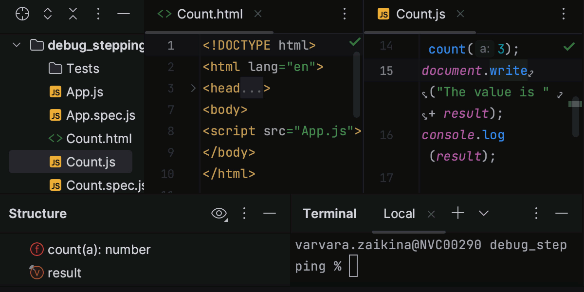 Editor basics | WebStorm Documentation