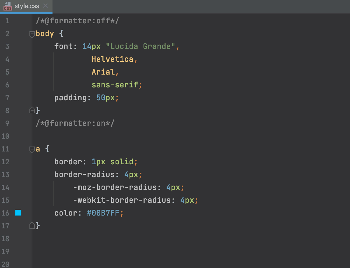 Reformat and rearrange code | WebStorm Documentation