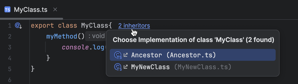 Source code navigation | WebStorm Documentation