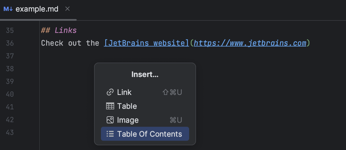 Markdown | WebStorm Documentation