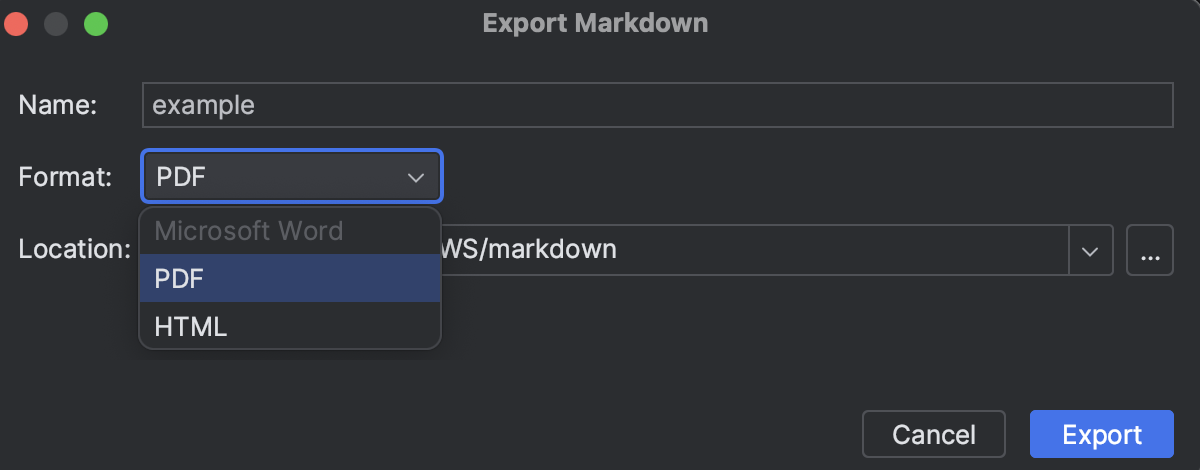 Markdown | WebStorm Documentation