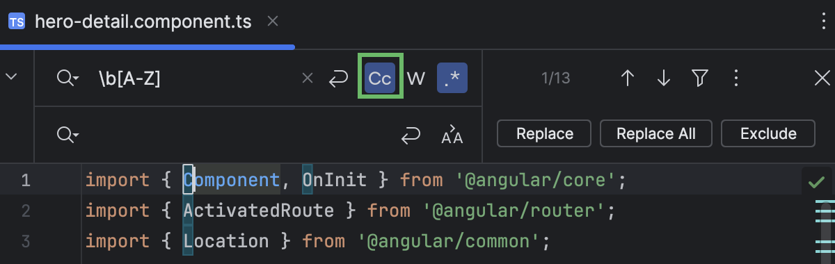 Find And Replace Text Using Regular Expressions Webstorm Documentation
