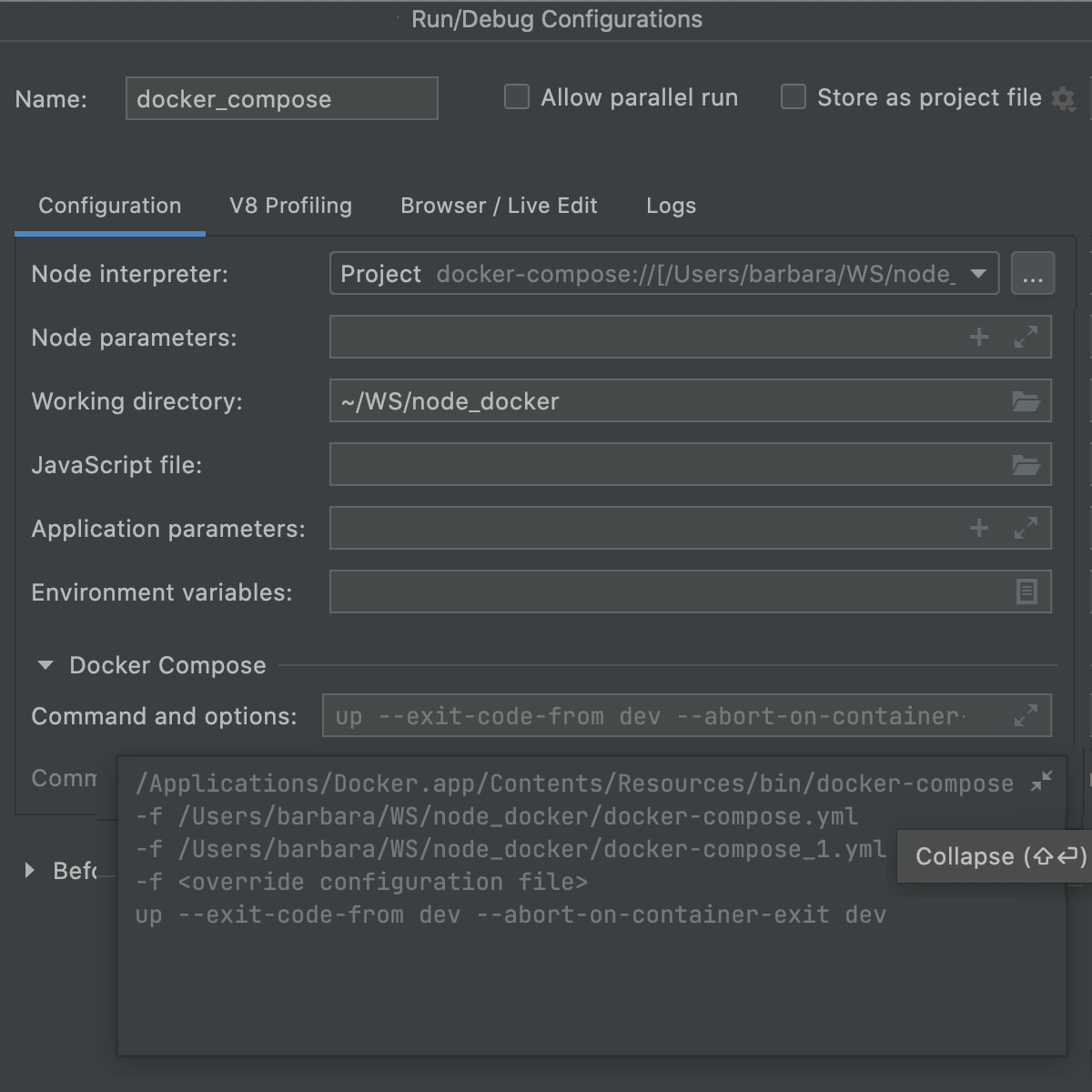 Node.js with Docker Compose | PhpStorm Documentation