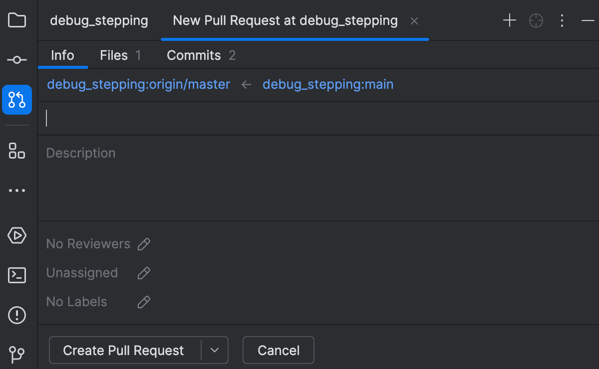 Work with GitHub pull requests | WebStorm Documentation