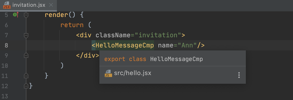React | WebStorm Documentation