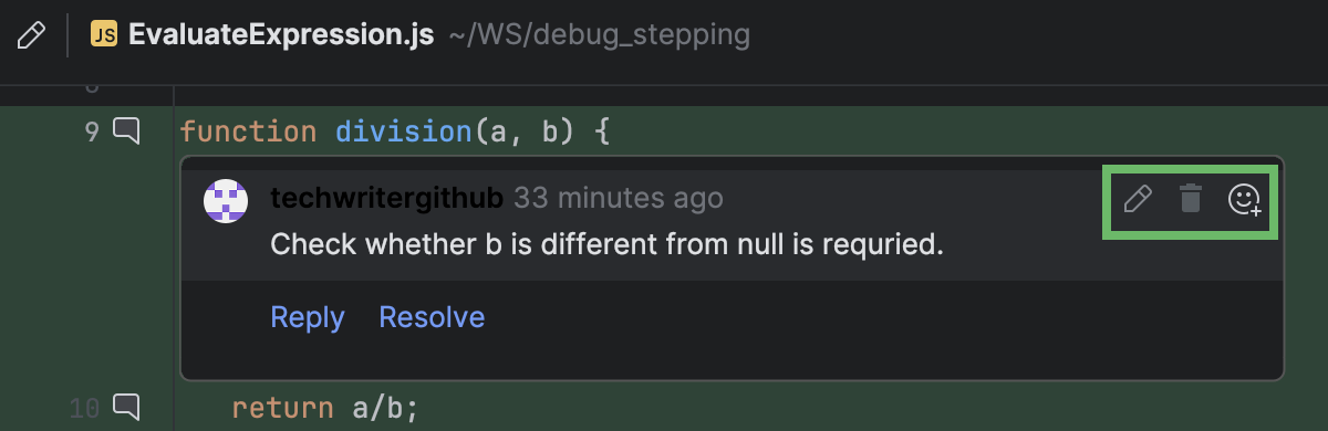 Work with GitHub pull requests | WebStorm Documentation