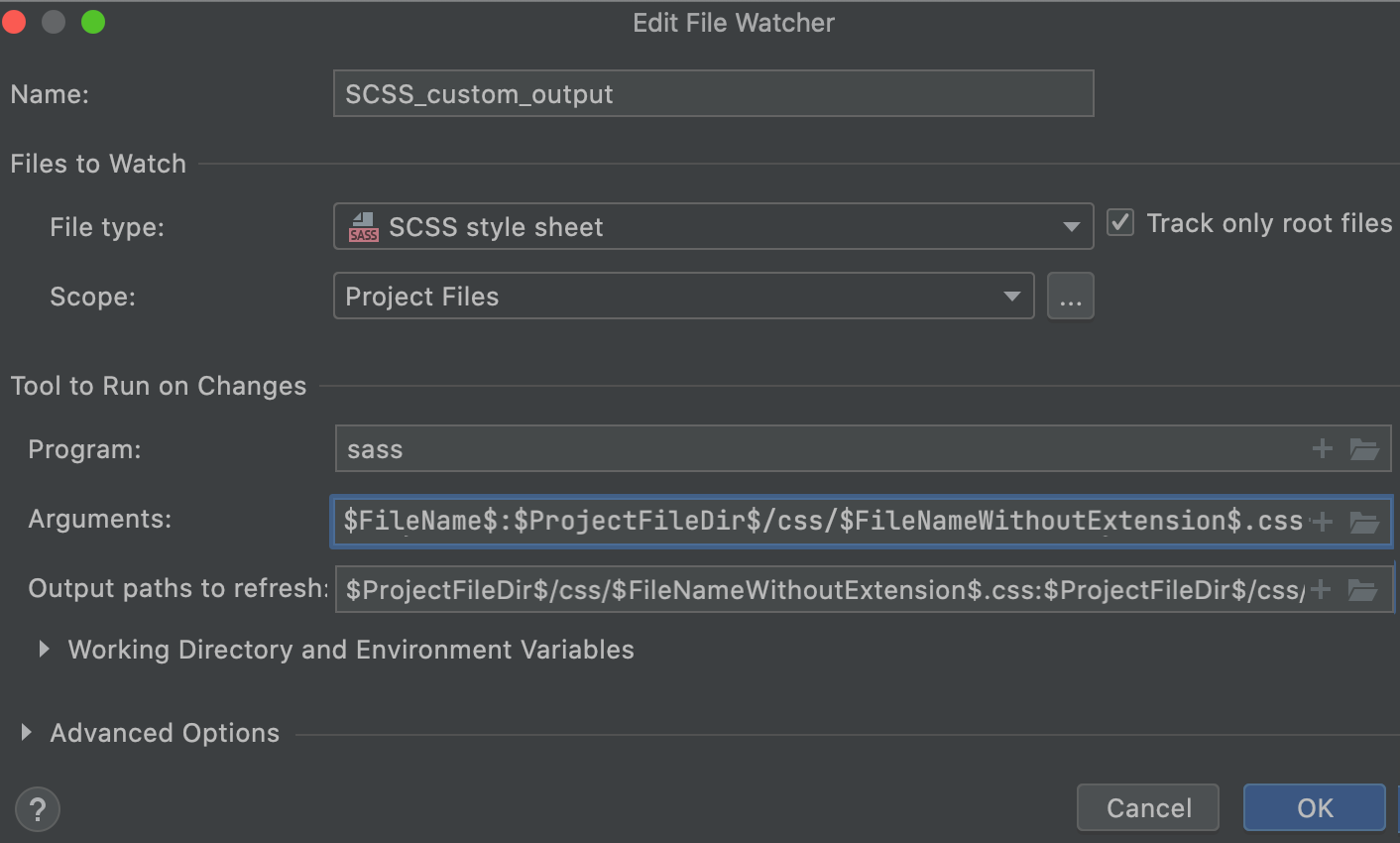 File Watchers | IntelliJ IDEA Documentation