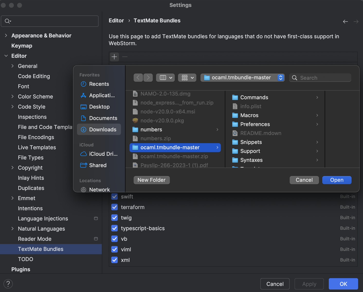 TextMate | WebStorm Documentation