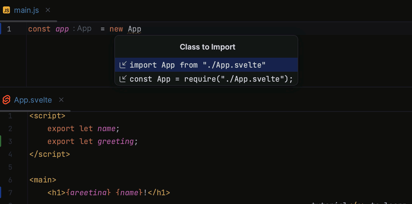 Svelte | WebStorm Documentation