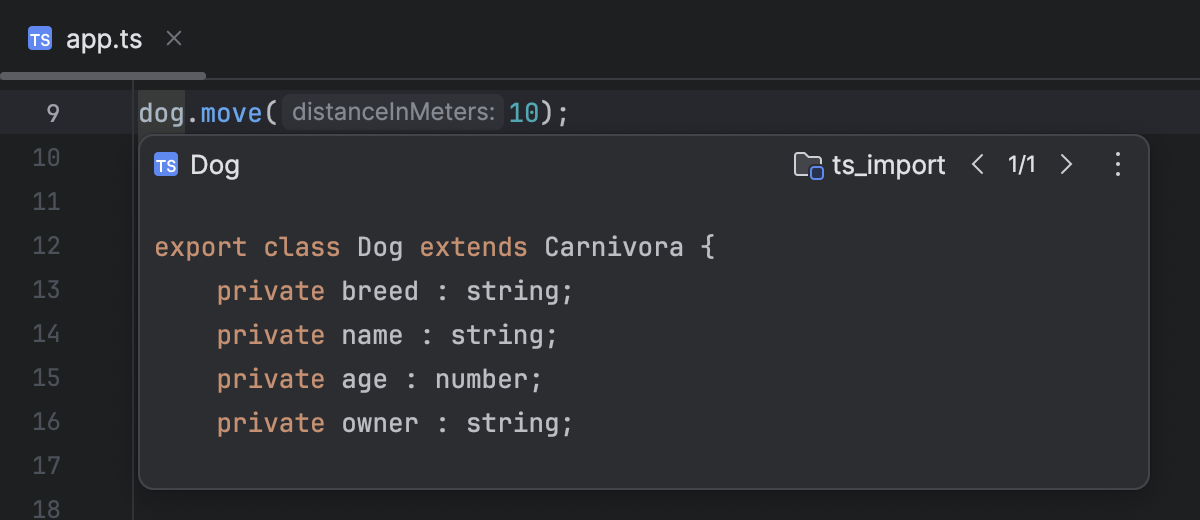 TypeScript | PyCharm Documentation