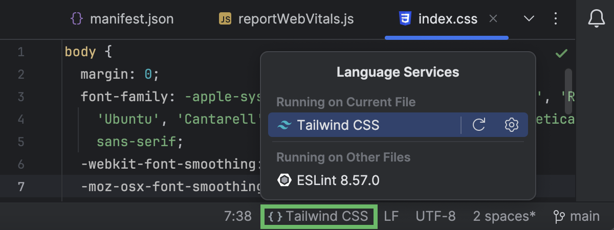 User interface | WebStorm Documentation