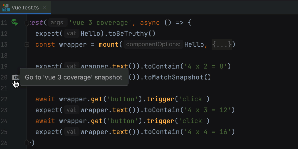 Vitest | WebStorm Documentation