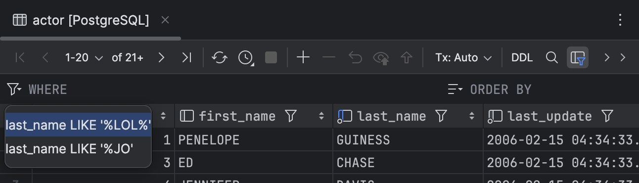 Data Editor and Viewer | IntelliJ IDEA Documentation